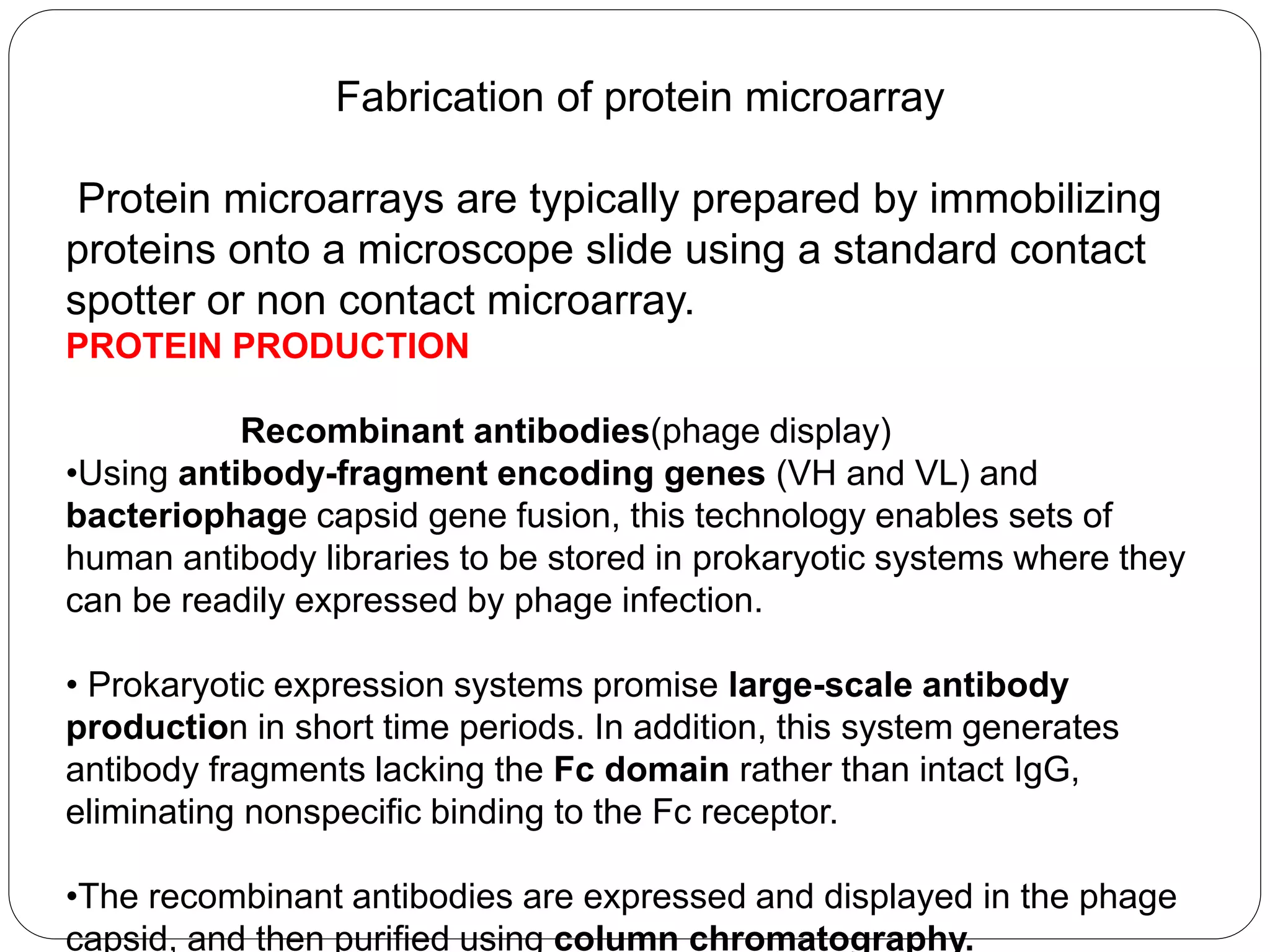 PROTEIN MICROARRAYS | PPTX