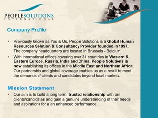 People Solutions International | PDF