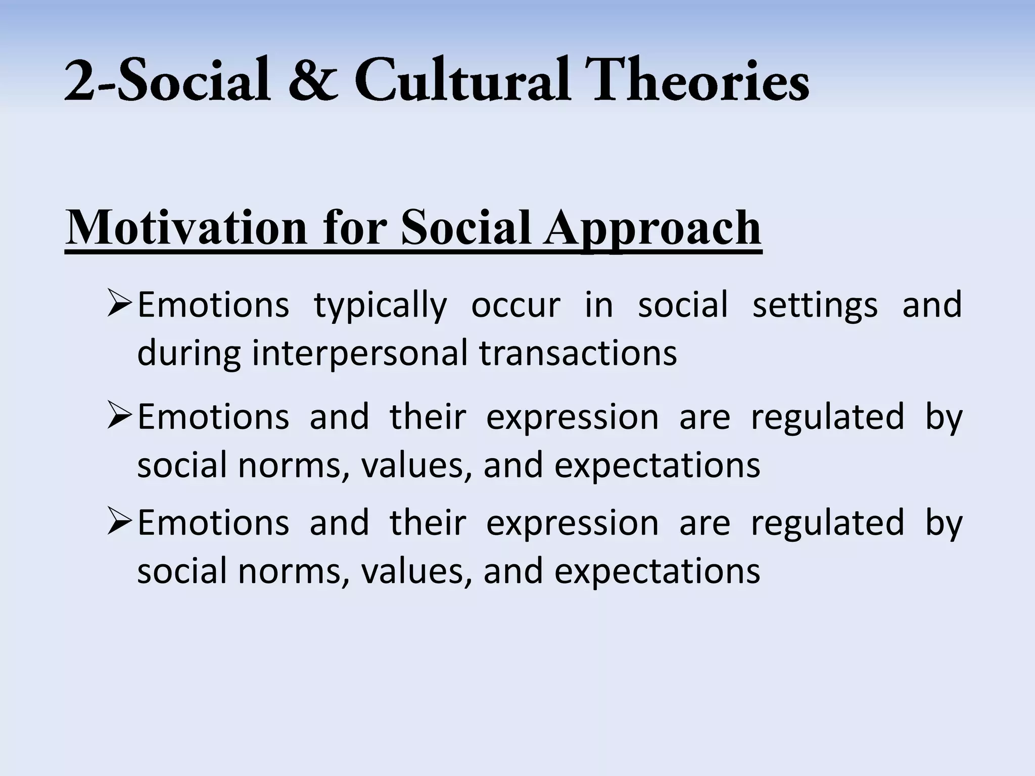 various theories of emotion | PPTX