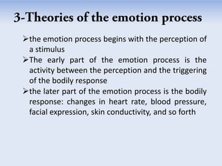 various theories of emotion | PPTX