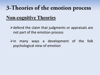various theories of emotion | PPTX