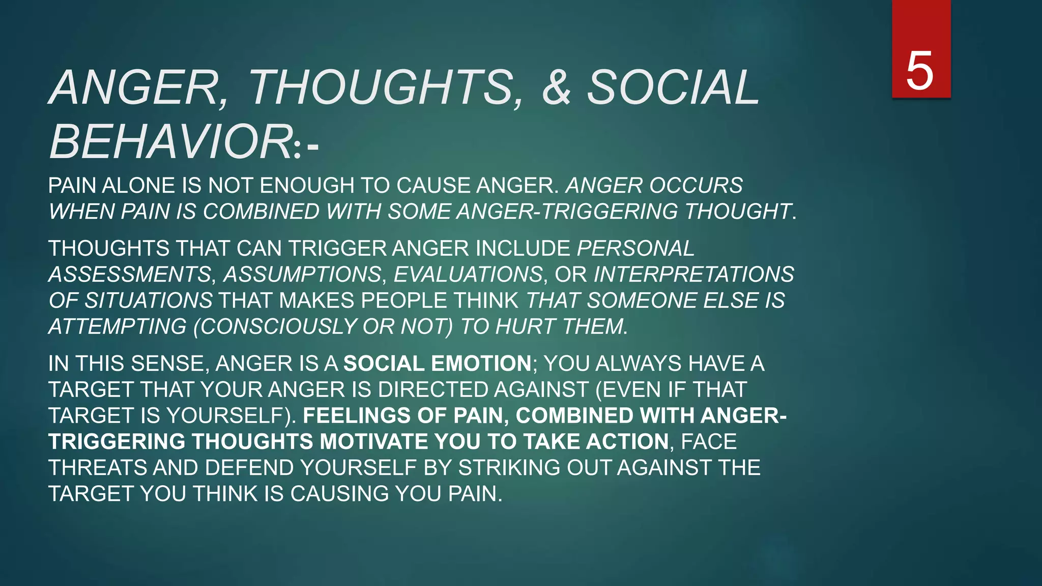 Anger Psychology | PPTX | First Aid | Injuries