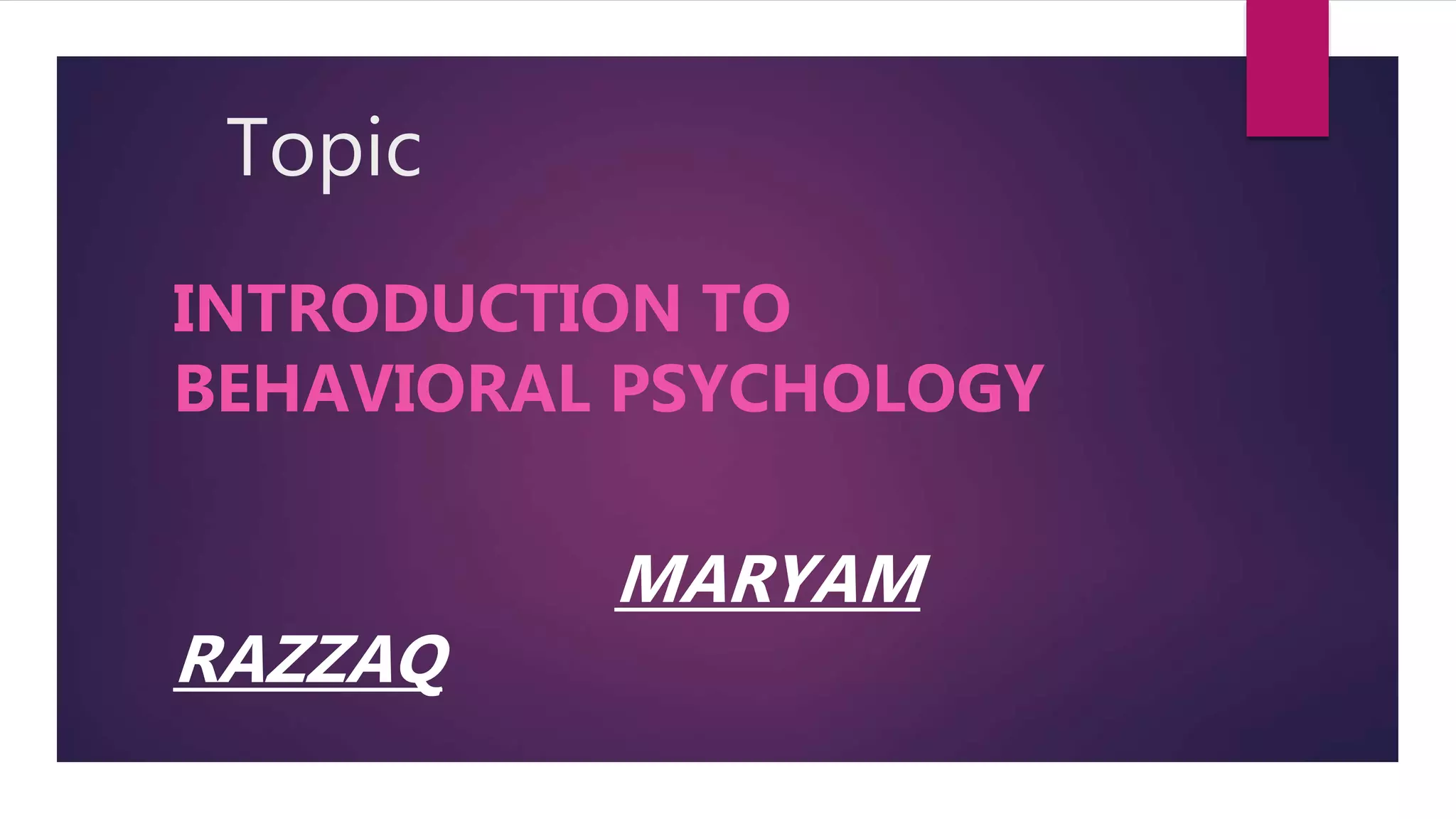 Fields of psychology | PPTX