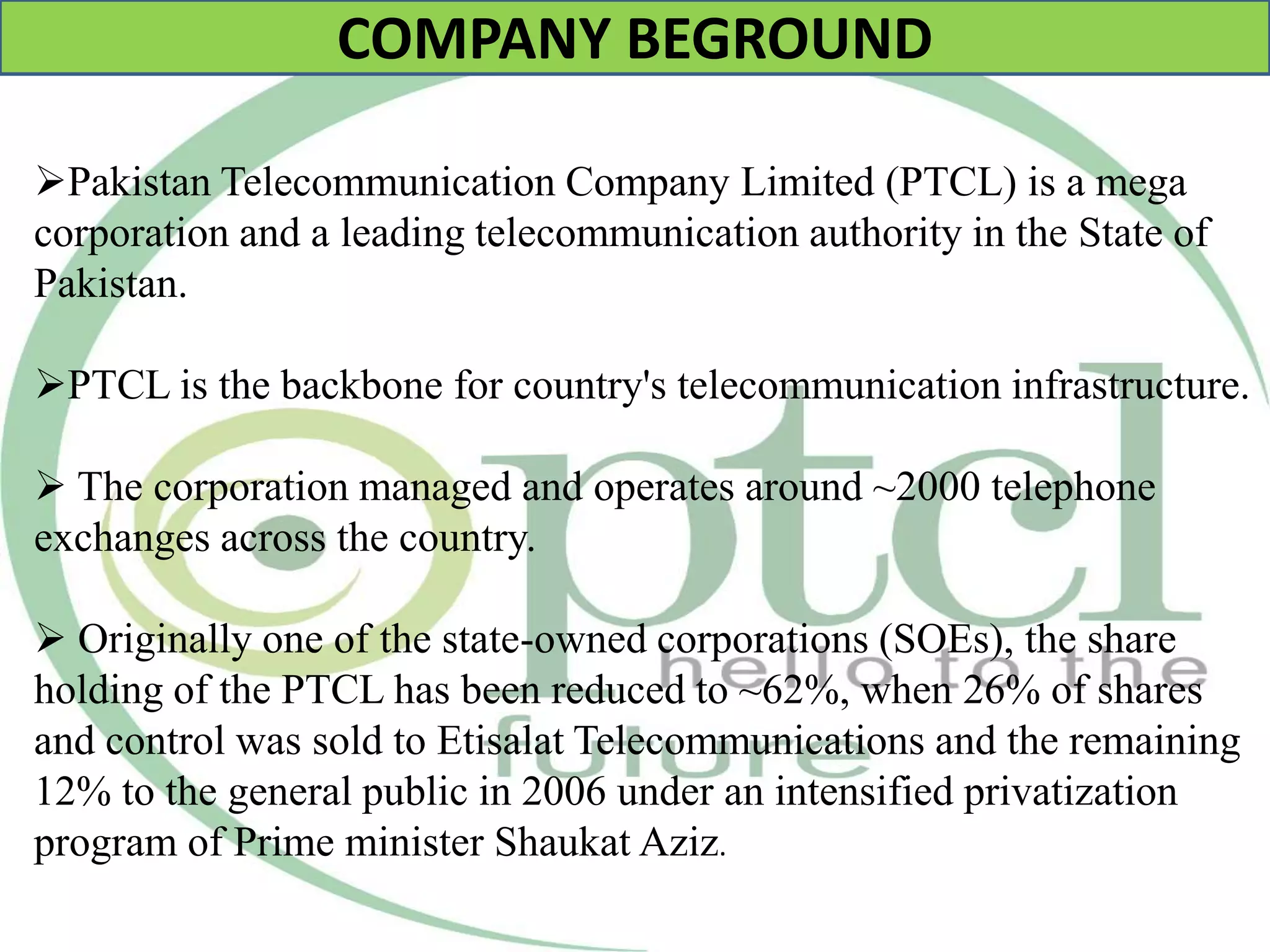 Presentation ptcl | PPTX
