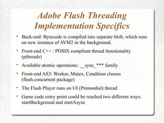Porting C++ apps to FLASCC | PPT