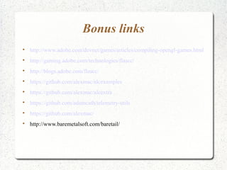 Porting C++ apps to FLASCC | PPT