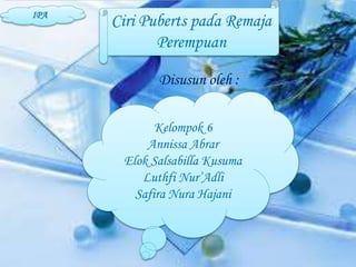 Pubertas Pada Perempuan | PPTX