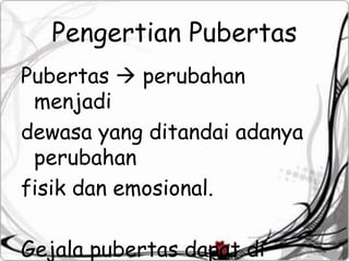 Pubertas Pada Perempuan | PPTX