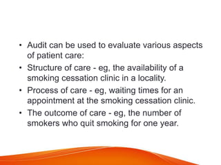 medical audit in hospital | PPTX