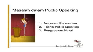 Presentation Public Speaking untuk anak anak yang mau belajar | PPT