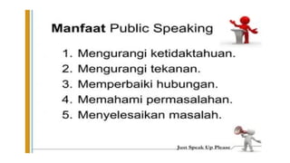 Presentation Public Speaking untuk anak anak yang mau belajar | PPT