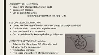 Cavitation in pumps | PPTX