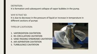 Cavitation in pumps | PPT