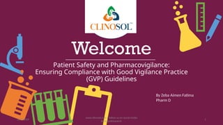 Patient Safety and Pharmacovigilance: Ensuring Compliance with GVP ...