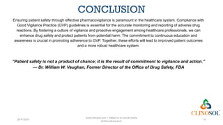 Patient Safety and Pharmacovigilance: Ensuring Compliance with GVP ...