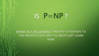 P vs NP | PPTX