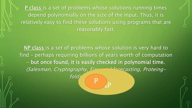 P vs NP | PPTX | Computing | Technology & Computing