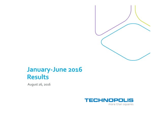 Technopolis Presentation Q2 2016 | PPT