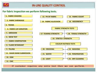 Presentation Quality Control Dyeing | PPTX