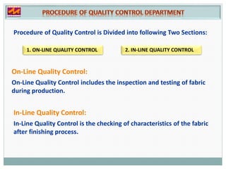 Presentation Quality Control Dyeing | PPTX