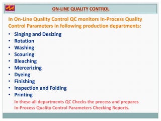 Presentation Quality Control Dyeing | PPTX