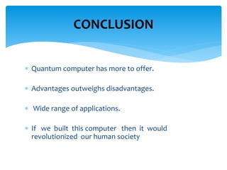 Presentation quantum computers | PPT