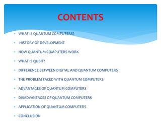 Presentation quantum computers | PPT
