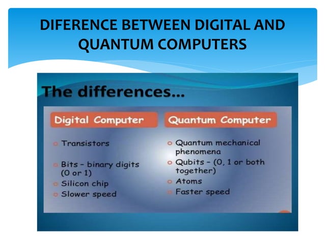 Presentation quantum computers | PPT