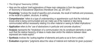 Presentation on Revised Blooms Taxonomy.pptx