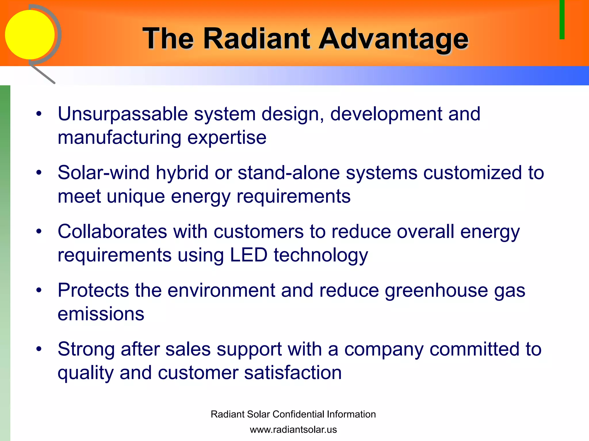 Presentation Radiant Solar April 2009 | PDF