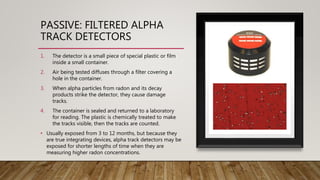 Presentation radiation (Radon) | PPTX