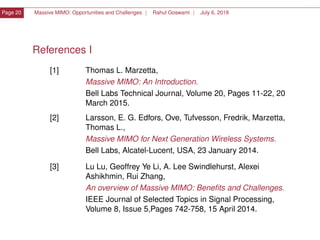 Massive MIMO: Opportunities & Challenges | PDF
