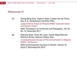 Massive MIMO: Opportunities & Challenges | PDF
