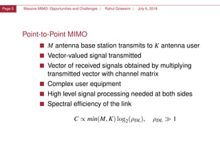 Massive MIMO: Opportunities & Challenges | PDF