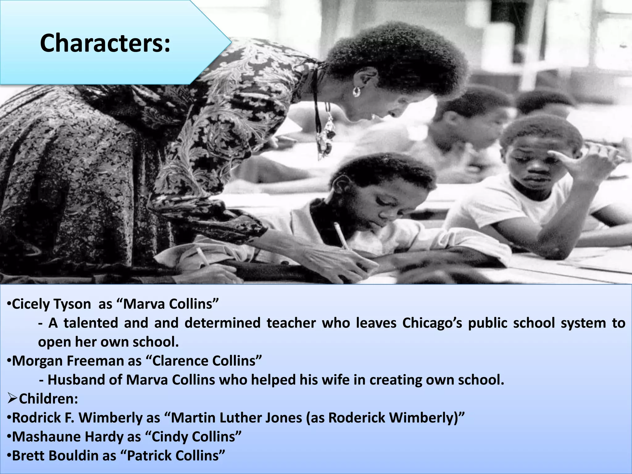 Marva Collin'S Story | PPTX
