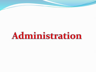 Administration presentation for Managers | PPT