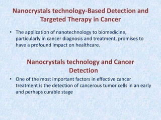 Nanocrystal Technology for Anti-cancer drug | PPTX