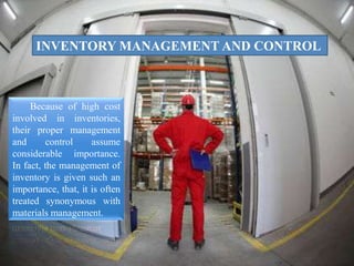 Inventory Management & Selective Control/ABC Analysis | PPTX