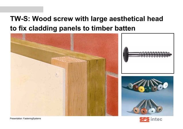 Roofing and Cladding fasteners from SFS intec | PPT