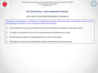 Quality Assurance in Radiotherapy and Dosimetry | PPTX