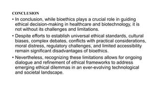 BIOETHICS IN RECOMBINANT DNA TECHNOLOGY. | PPTX