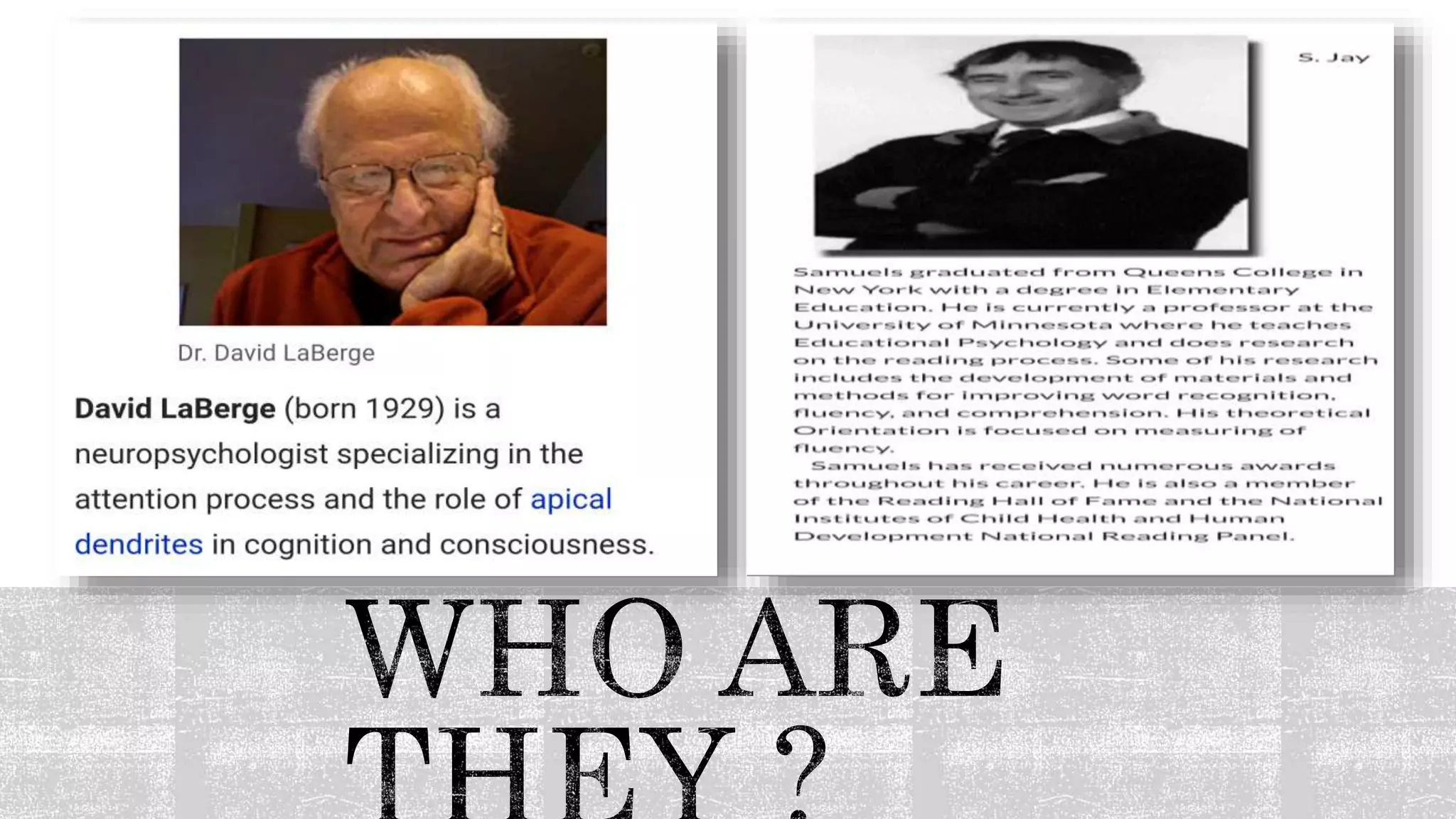 Reading Automaticity by David LaBerge and S Jay Samuels | PPTX