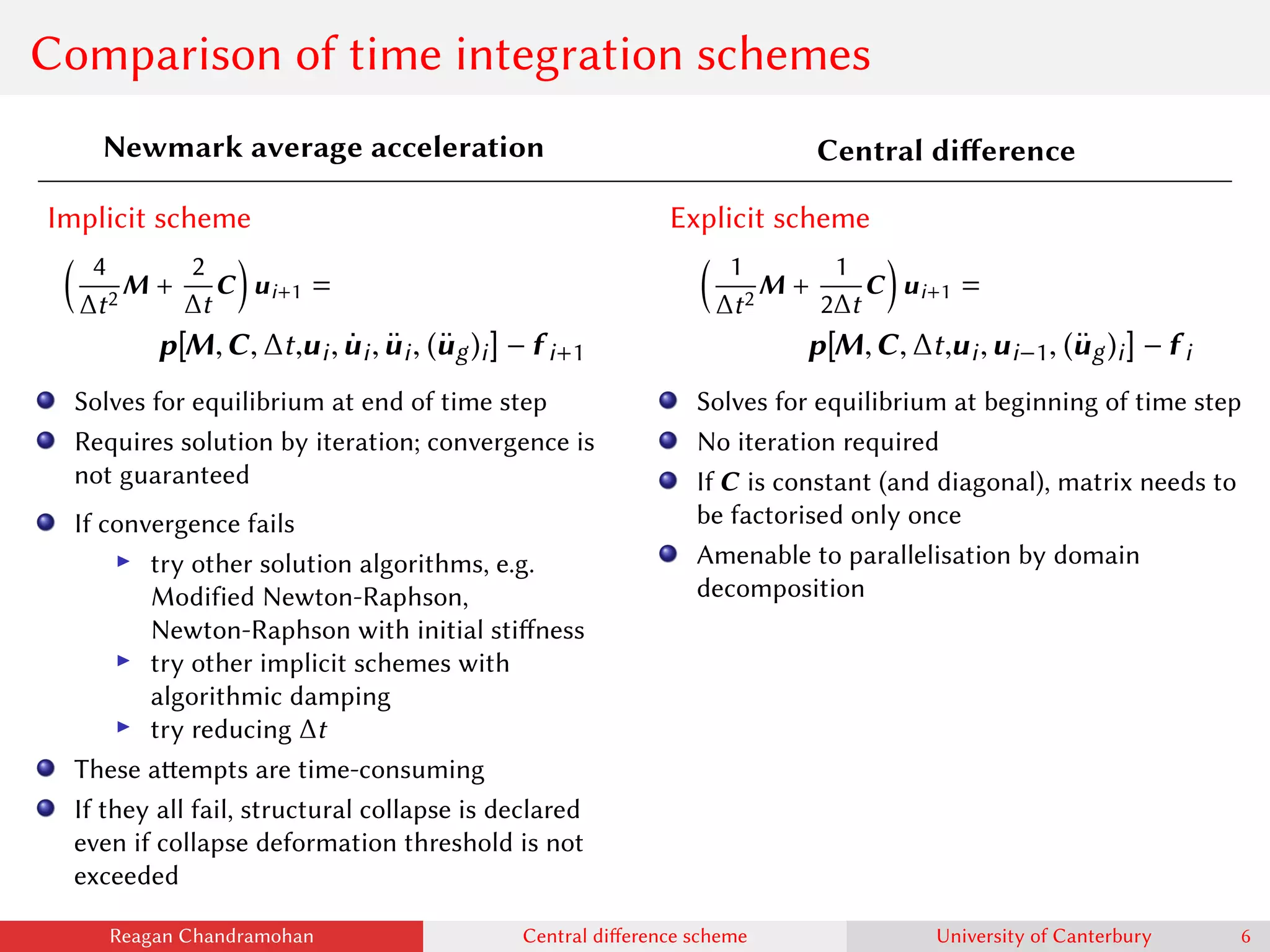 Robust and efficient nonlinear structural analysis using the central ...