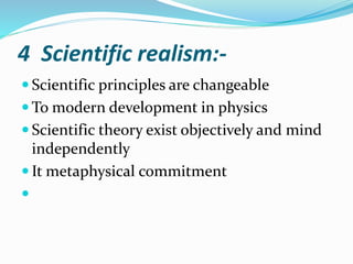Presentation (realism of philosophy) | PPTX