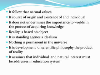 Presentation (realism of philosophy) | PPTX