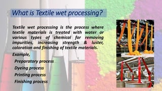 PLASMA TECHNOLOGY IN TEXTILE WET PROCESSING | PPTX