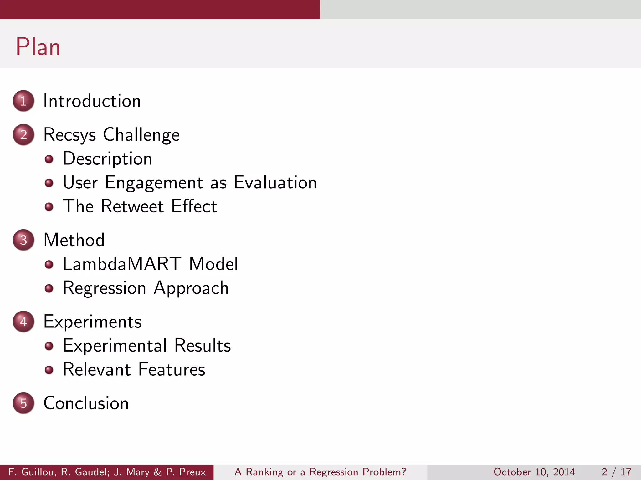 User Engagement as Evaluation: a Ranking or a Regression Problem? | PPT