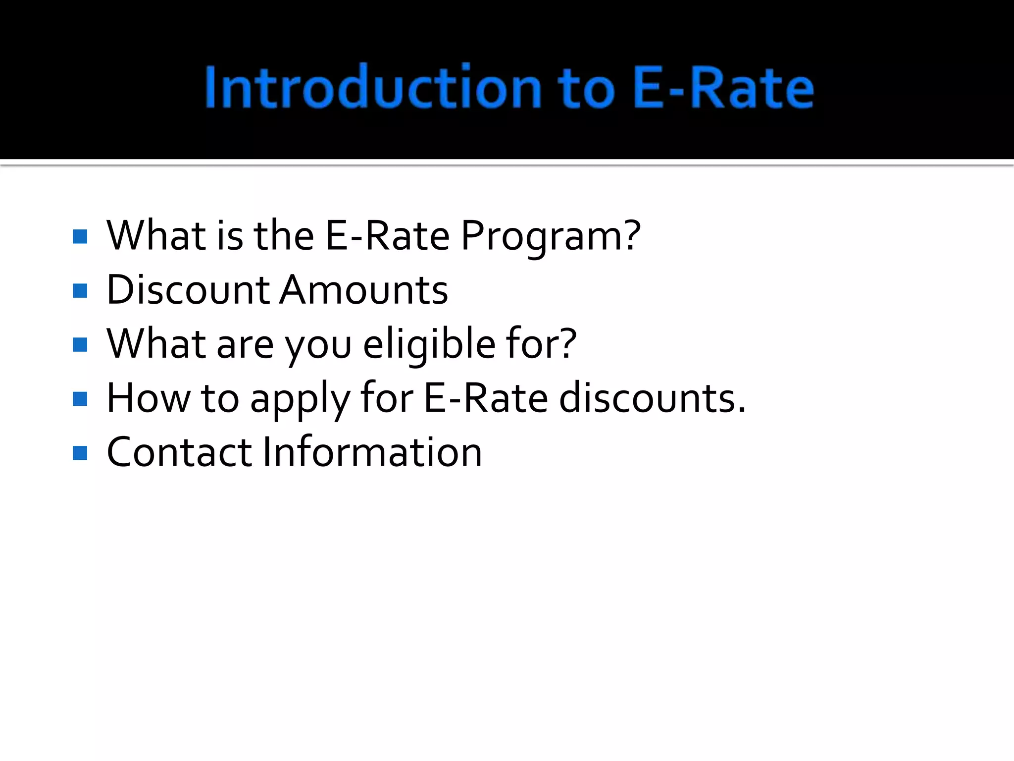 E-Rate / District Technology Plan | PPTX | Technology & Computing