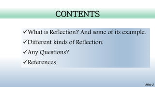 Presentation reflection | PPTX