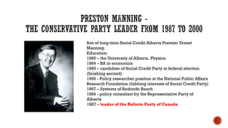 Reform Party of Canada | PPT